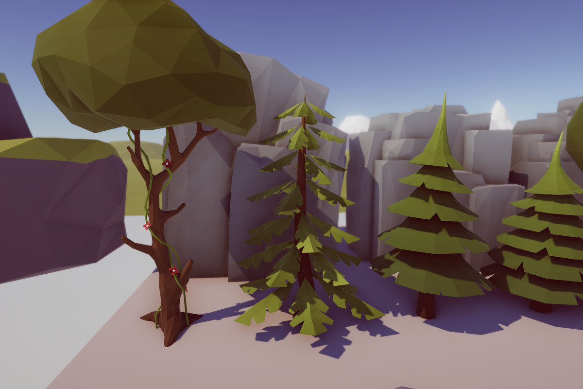Low Poly Nature Gradient Pack
