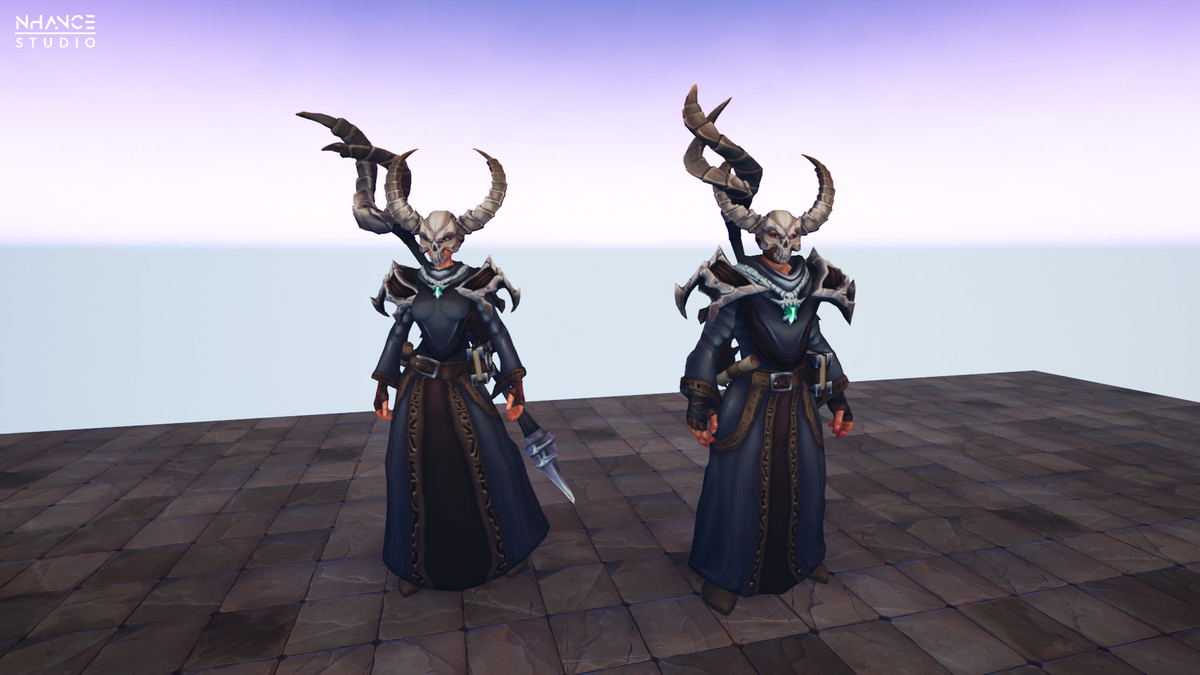 Stylized Fantasy Necromancer Outfit