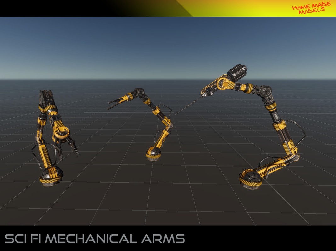 Sci-Fi Mechanical Arms (HDRP)