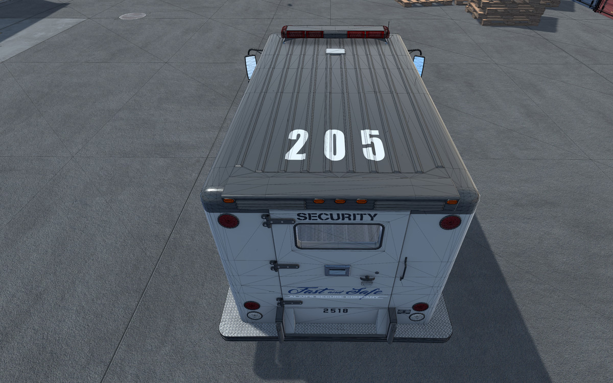 Armored security truck