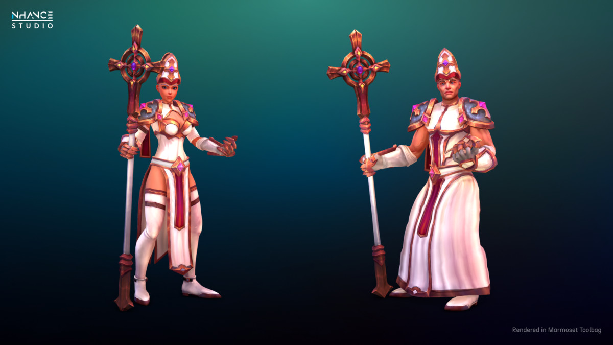 Stylized Fantasy Cleric Outfit