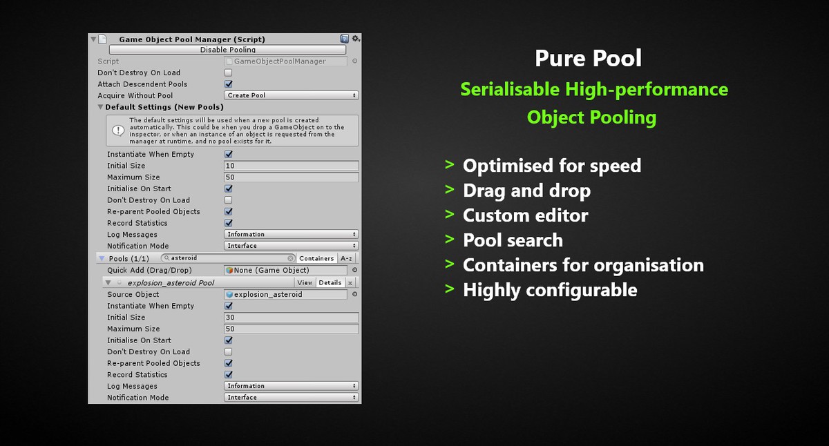 Pure Pool - Object Pooling