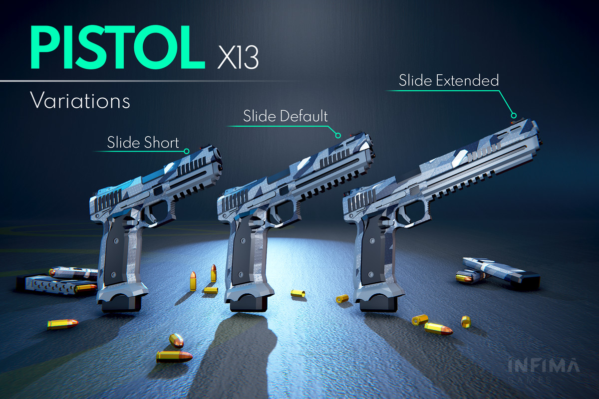 Low Poly Models - Modern Guns Pack (Built-in)