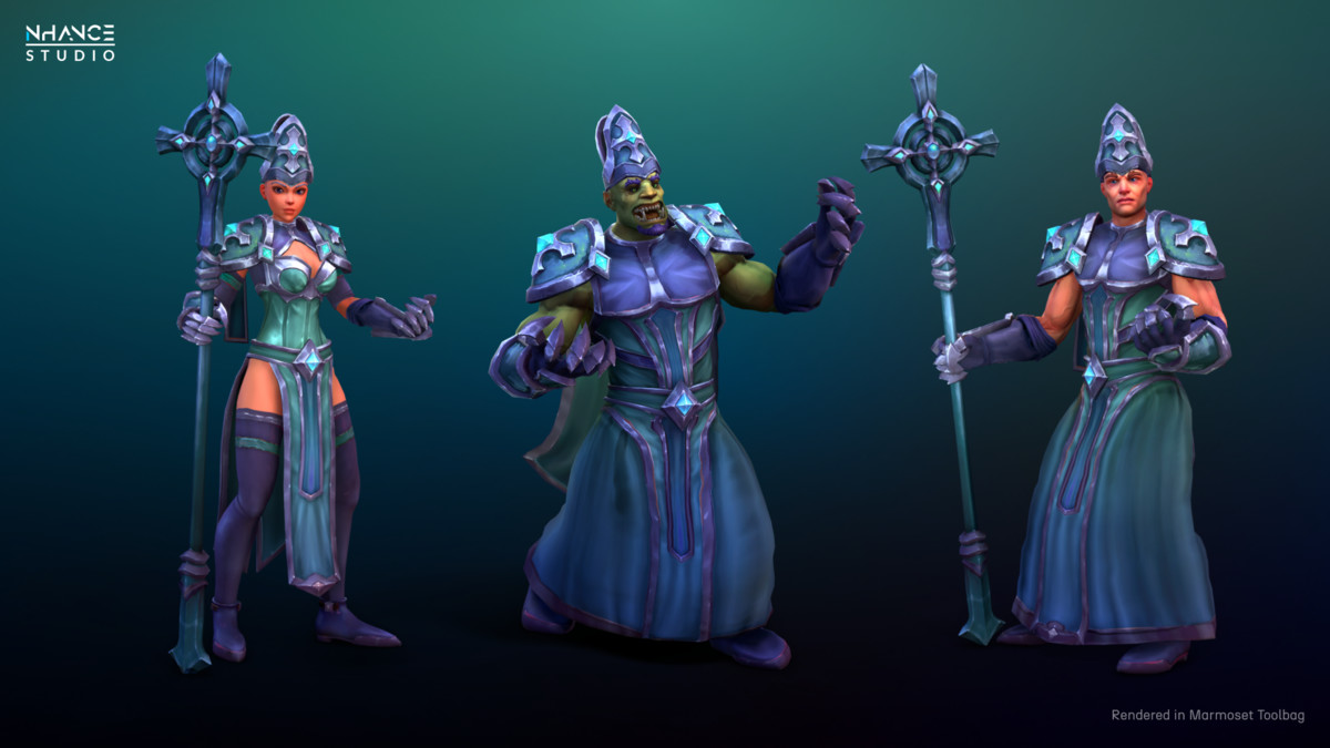 Stylized Fantasy Cleric Outfit