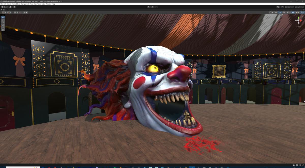Creepy Circus Arena Modular Environment
