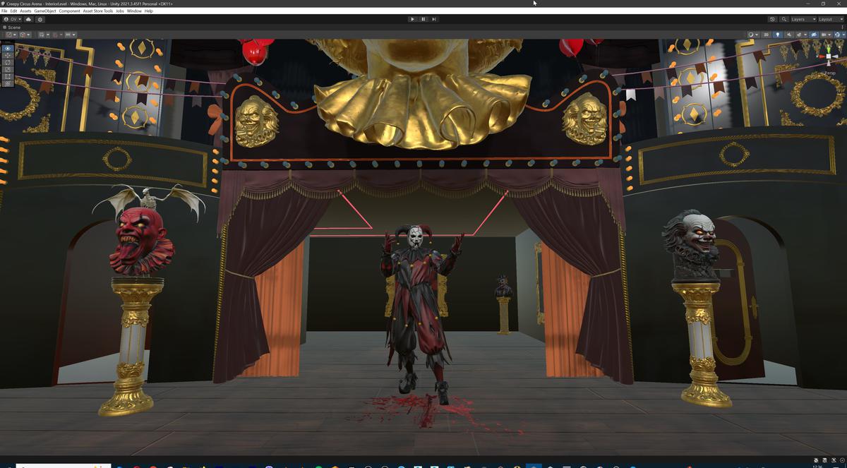 Creepy Circus Arena Modular Environment