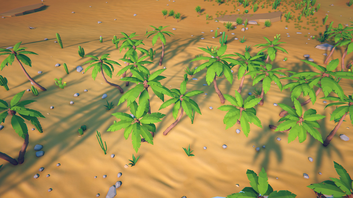 Stylized Fantasy Desert - Low Poly