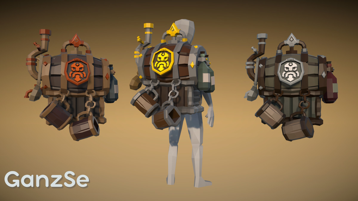 GanzSe Backpacks - Fantasy Low Poly Pack