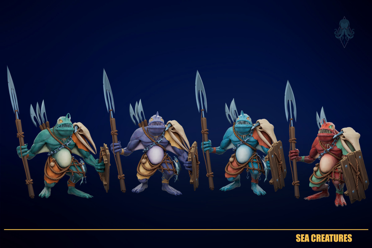 Stylized Modular Sea Creatures Pack