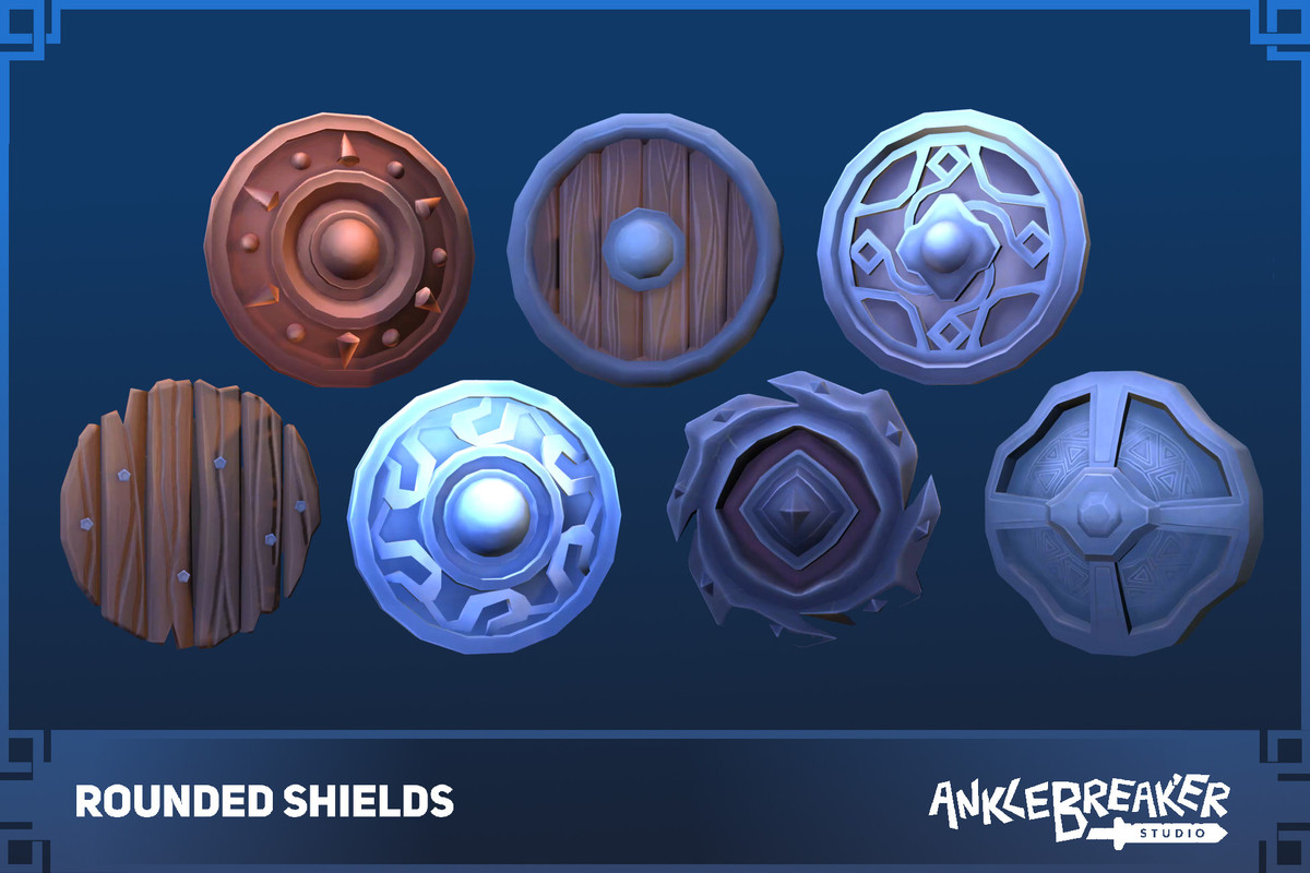 Stylized Melee Weapons & Shields | MEGAPACK#1