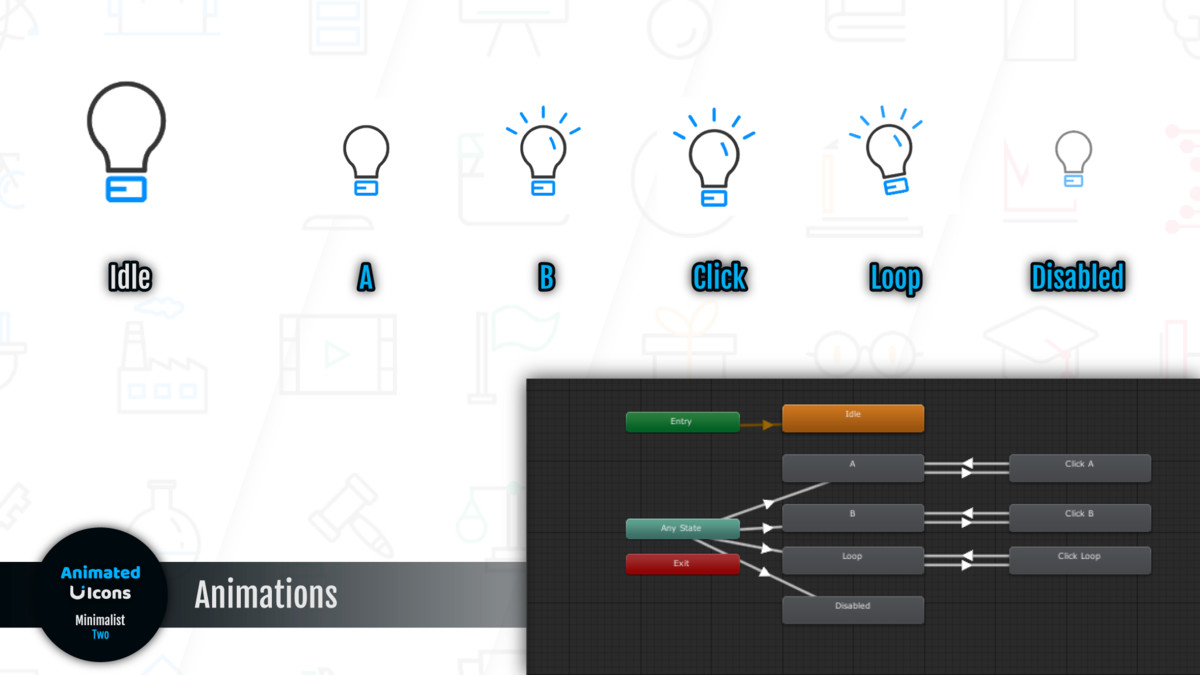 Animated Icons - Minimalist Two