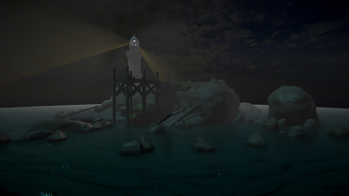 Realistic Beachfront Lighthouse Asset Package
