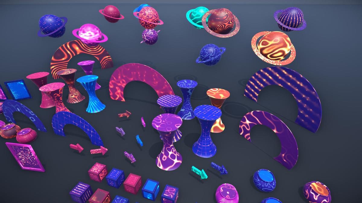Animated Abstract Shader & Props