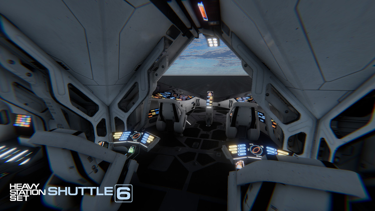 Sci-Fi Heavy Station Set SHUTTLE-6