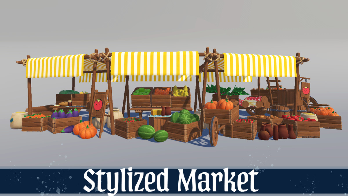 Stylized Ultimate Market Props Pack