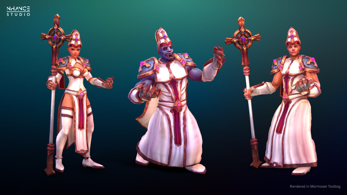 Stylized Fantasy Cleric Outfit