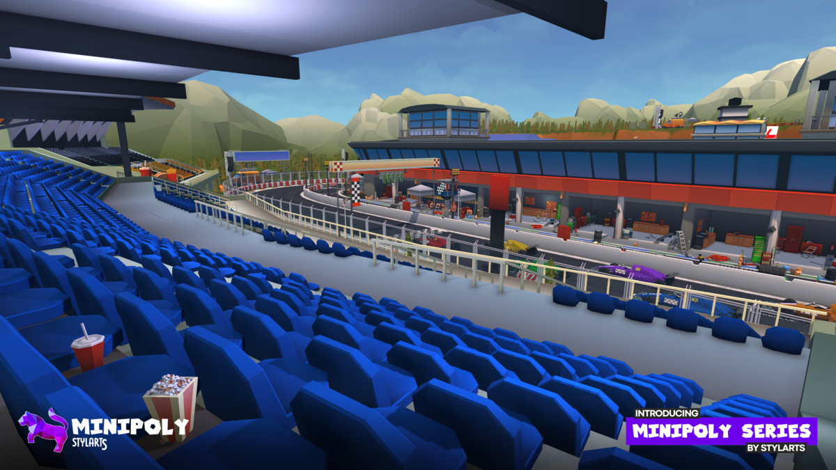 Minipoly Series - Race Track ( Stylized Lowpoly Environment )