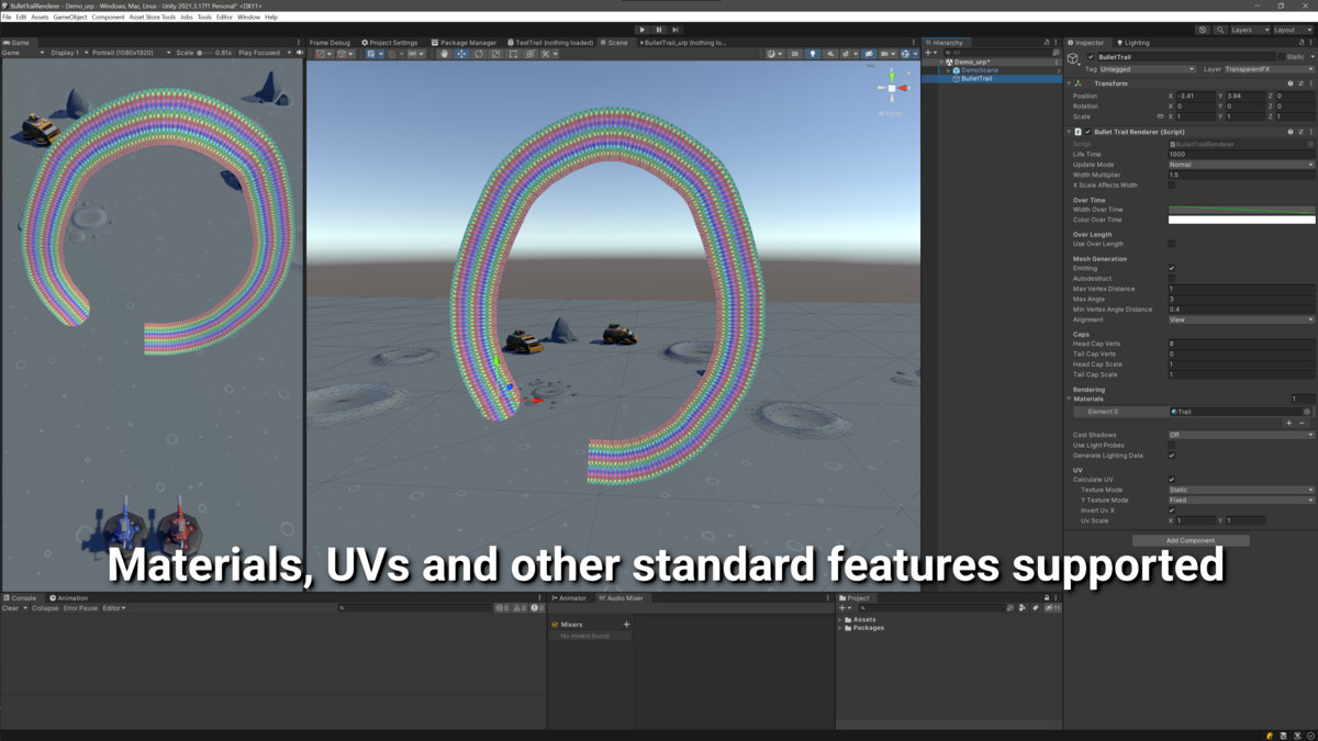 Bullet Trail Renderer