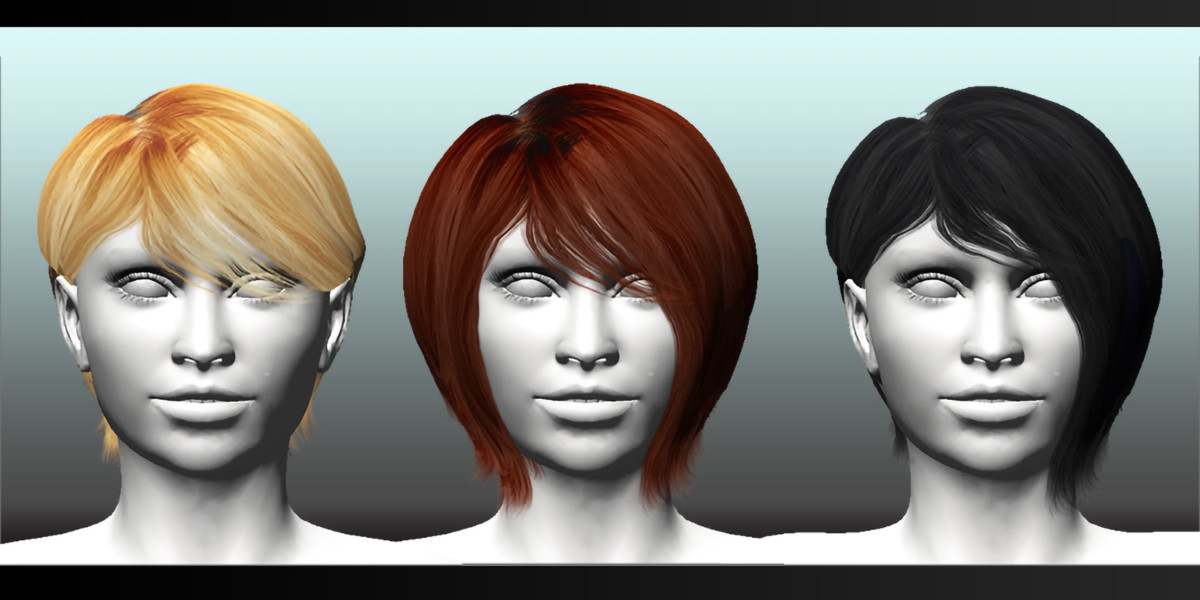 FG3D Female Hair-Pack 1
