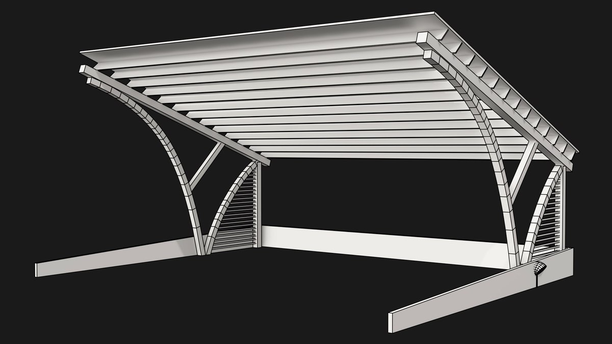 Wooden Car Parking URP HDRP Textures