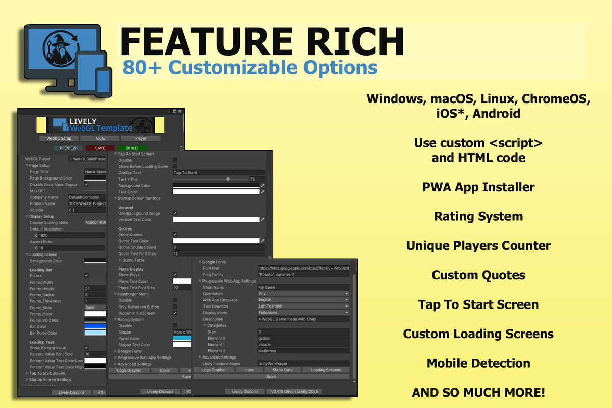 LIVELY WebGL Template