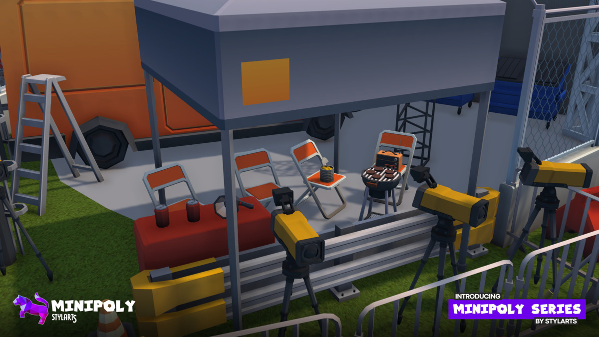 Minipoly Series - Race Track ( Stylized Lowpoly Environment )