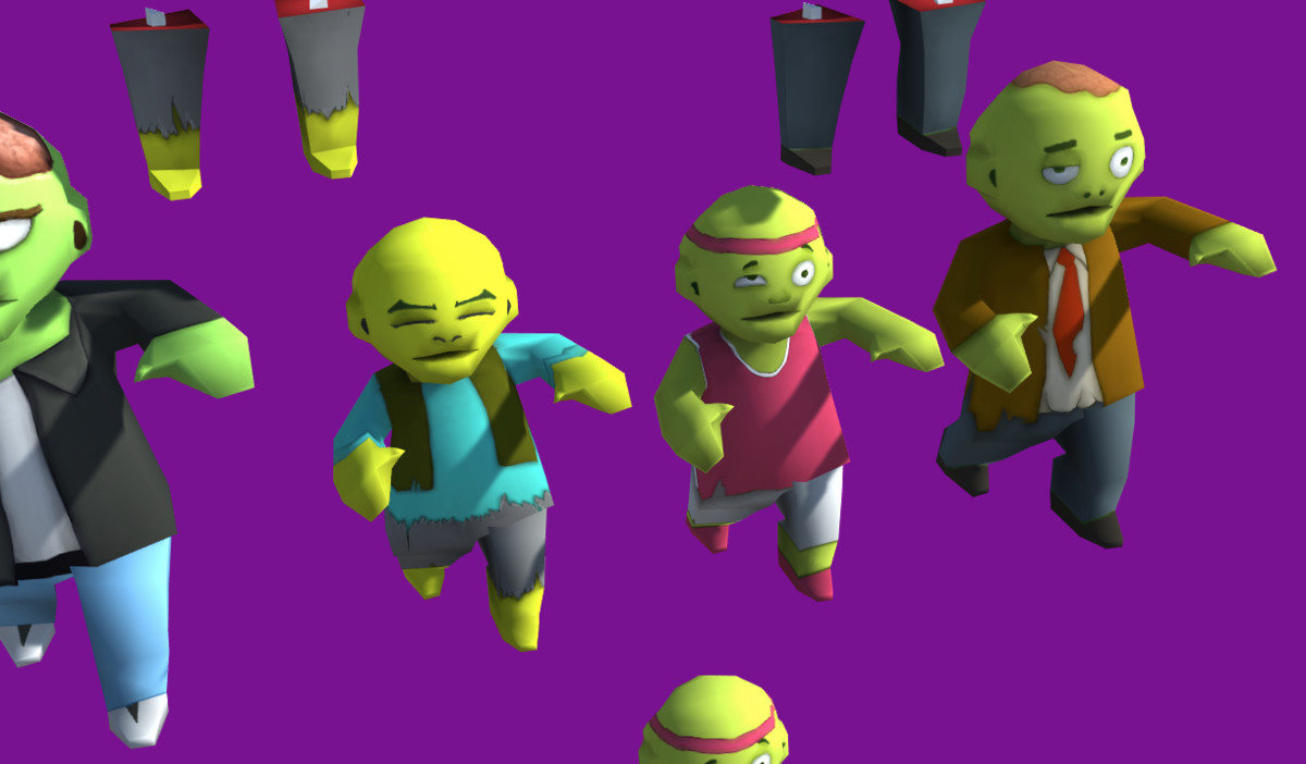 Zombies Cartoon Characters Pack