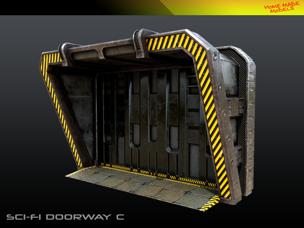 SciFi Doorways Pack (Set of 4)