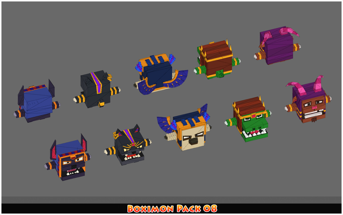 Boximon Pack 08 Mega Toon Series