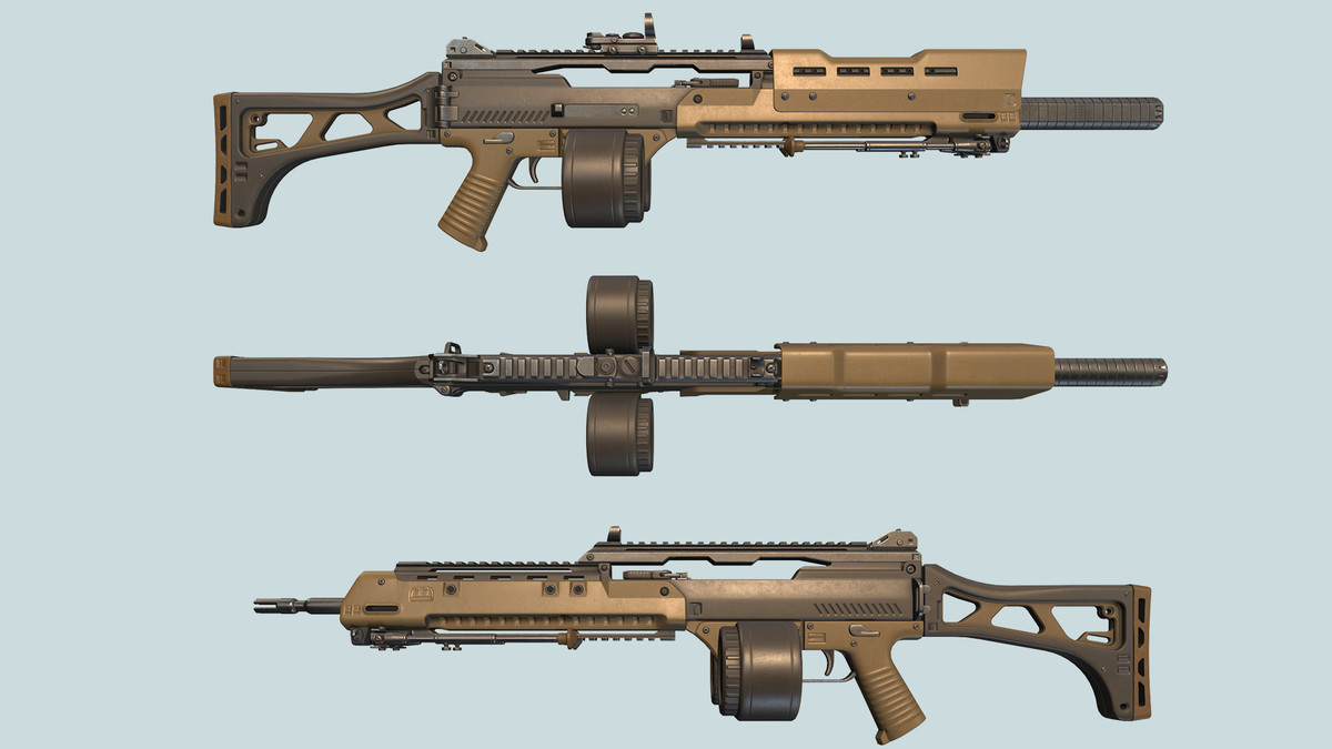 GM-63 Assault Rifle With Hands