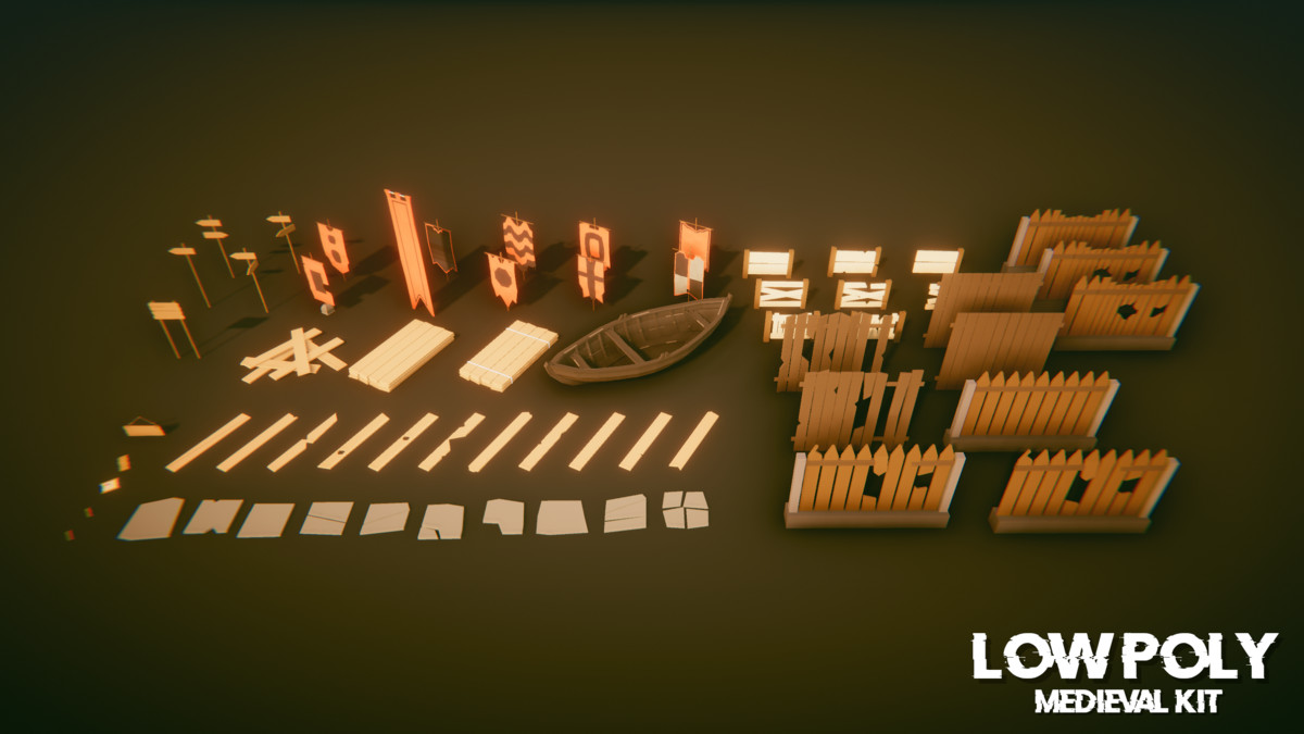 Low Poly Medieval Kit