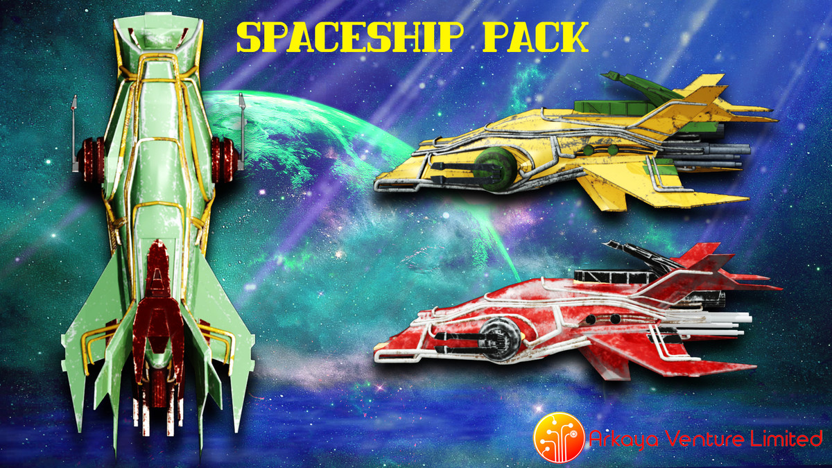 3D Spaceship Pack Vol 08
