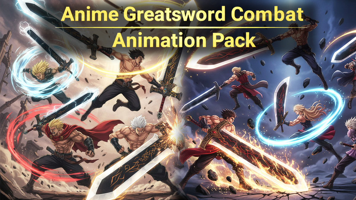 Anime Greatsword Combat Animation Pack by Raisecreation