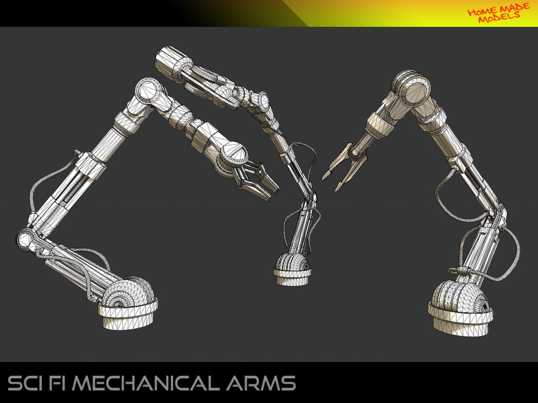 Sci-Fi Mechanical Arms (HDRP)