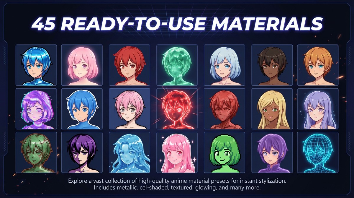 AnimeForge Pro - Ultimate Anime & Toon Shader System