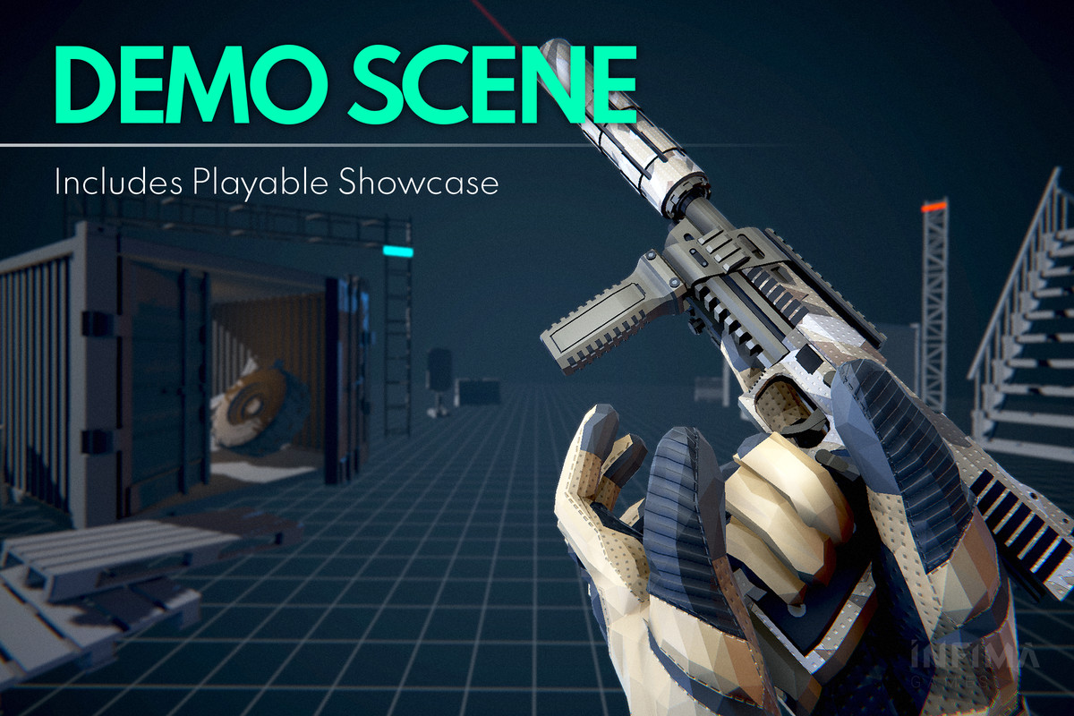 Low Poly Animated - Modern Guns Pack (URP)