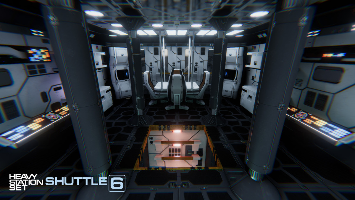 Sci-Fi Heavy Station Set SHUTTLE-6