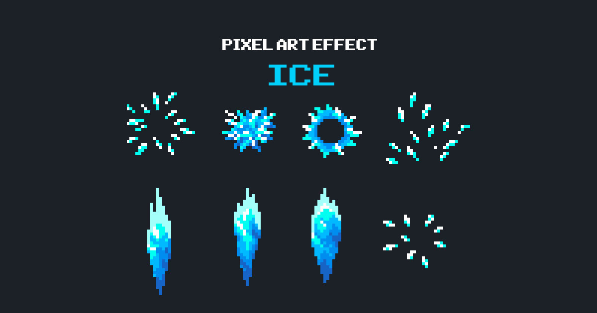 Ice – Pixel Art Effect by Sanctumpixel