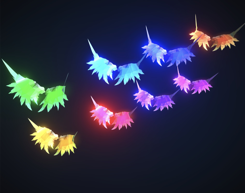 Polygon Wing 1 - Low Poly 3D Art