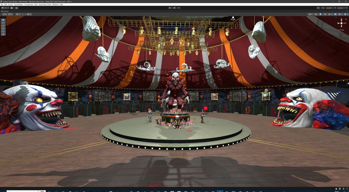 Creepy Circus Arena Modular Environment