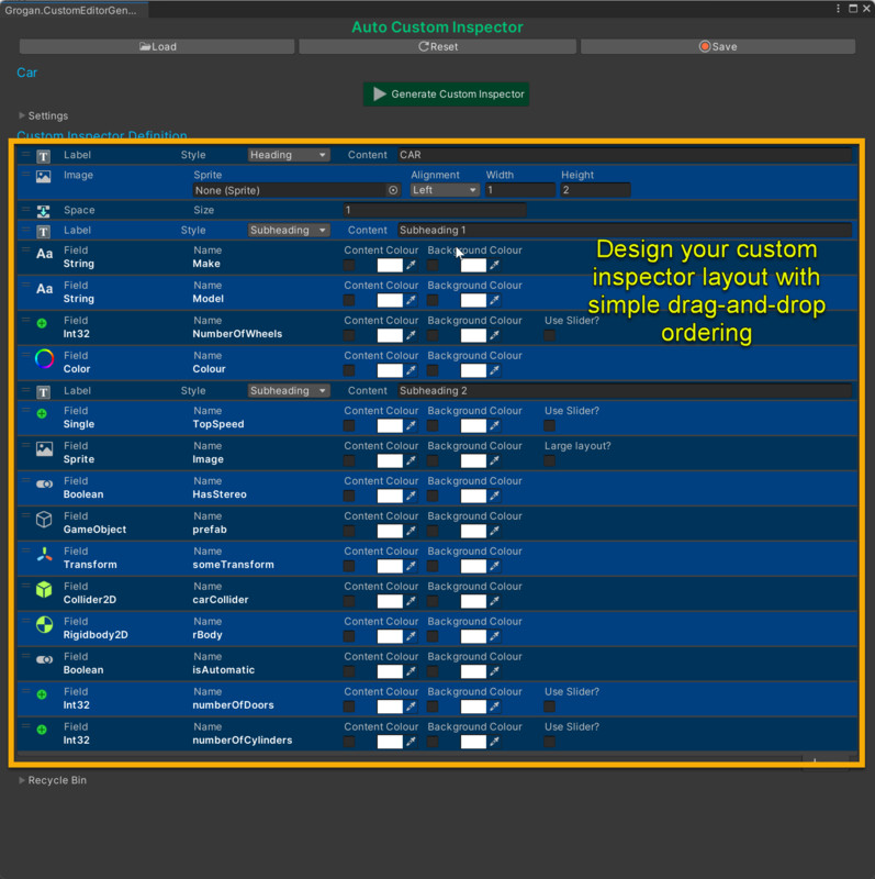Auto Custom Inspector