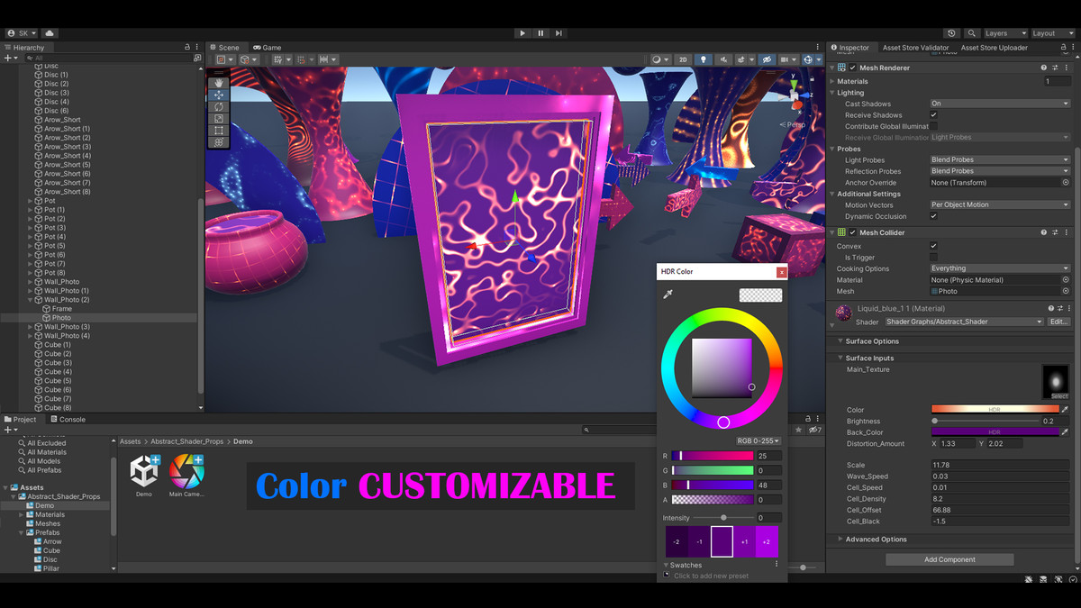 Animated Abstract Shader & Props