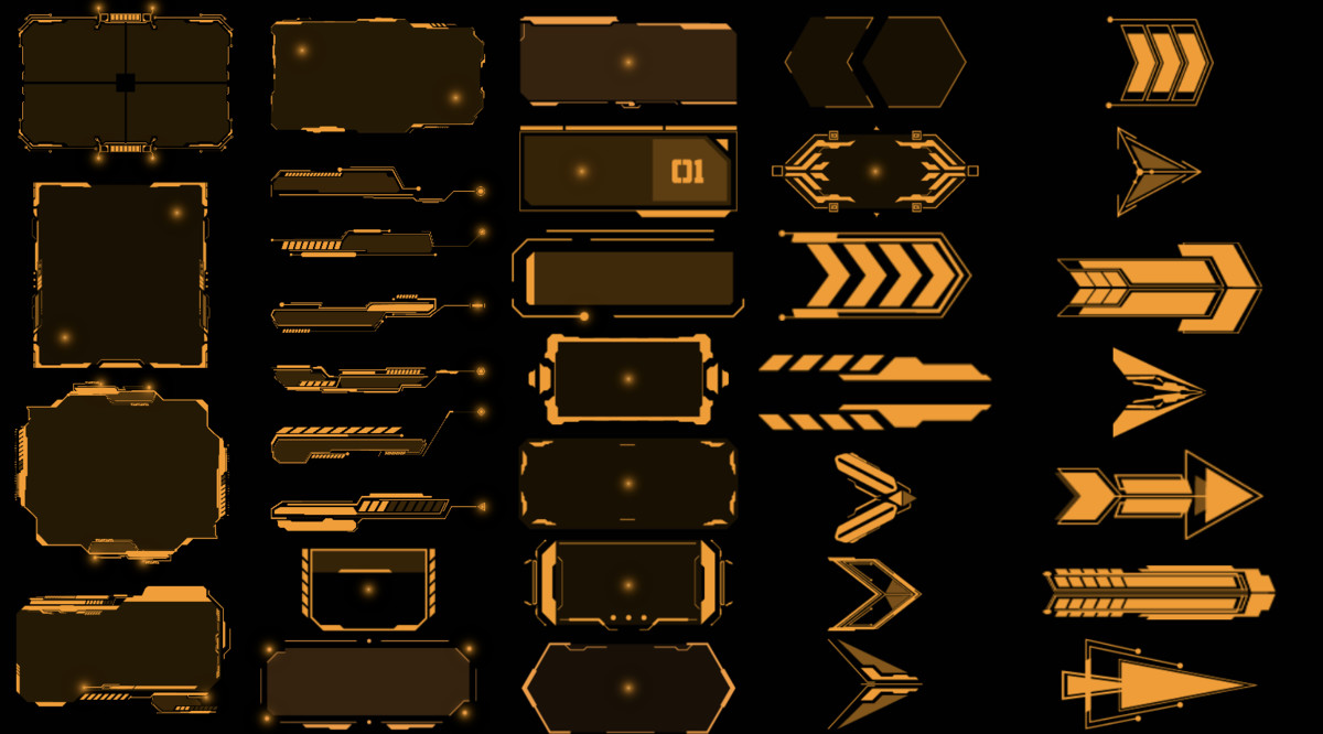 Animated Sci-Fi UI Bundle Vol. 1 & Vol. 2