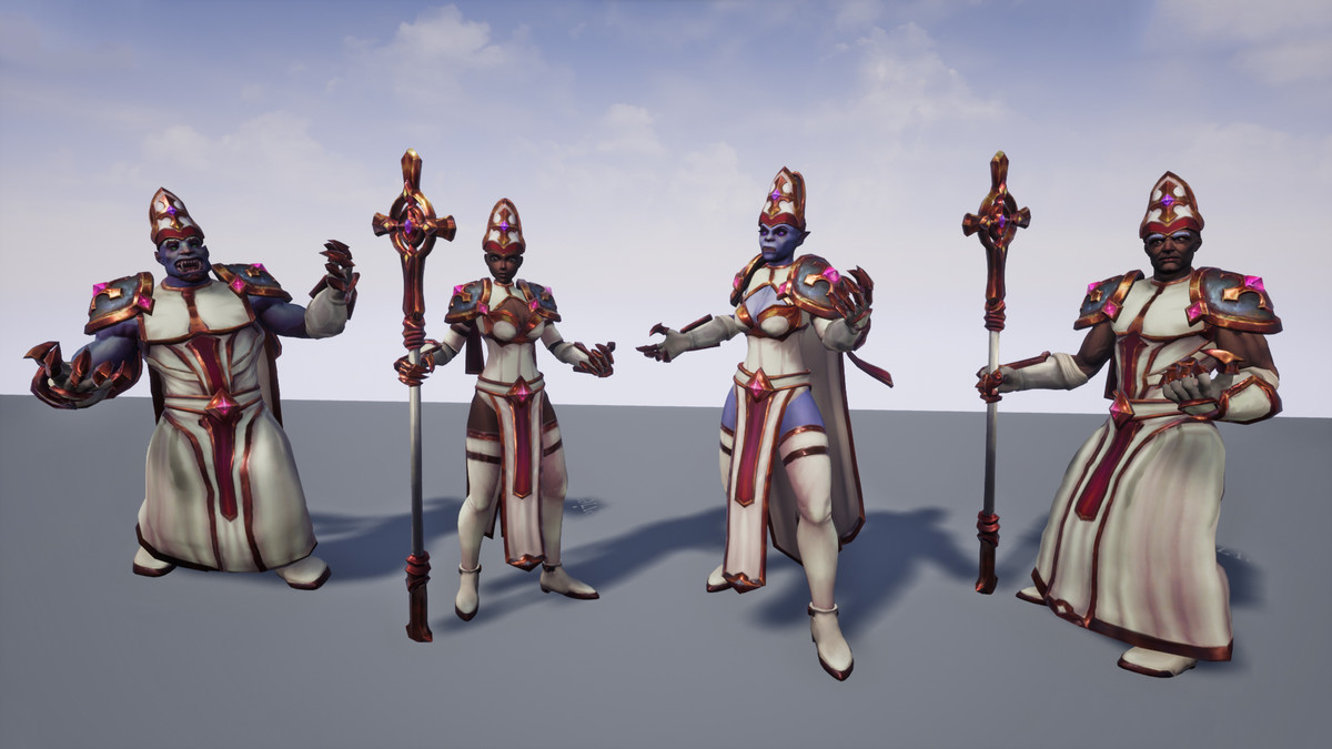 Stylized Fantasy Cleric Outfit