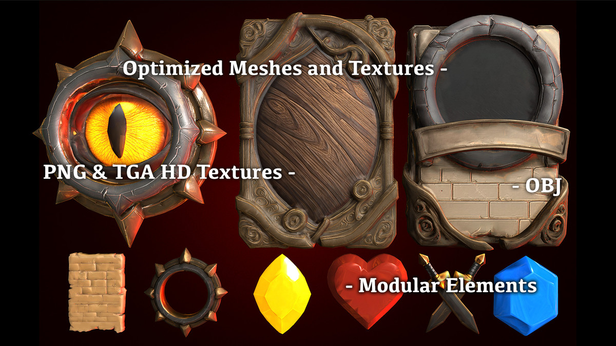 3D Card Template - Vol.4 - TCG, CCG