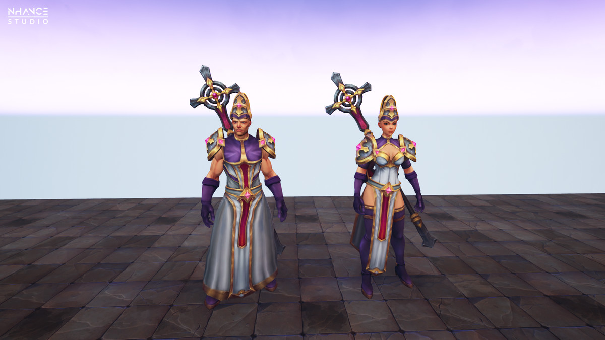 Stylized Fantasy Cleric Outfit