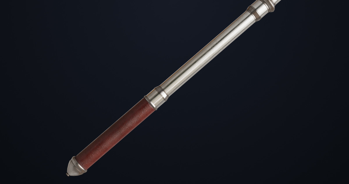 Mace 01 Silver Weapon URP HDRP Textures