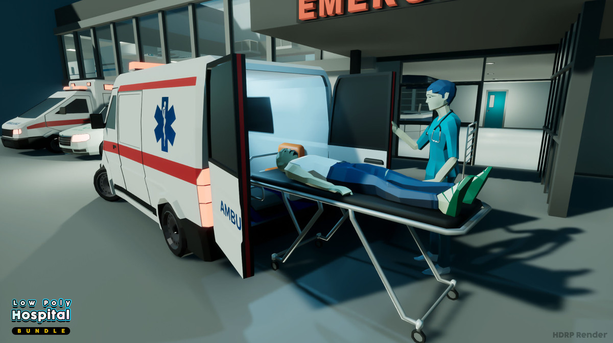 Ultimate Low Poly Hospital Bundle