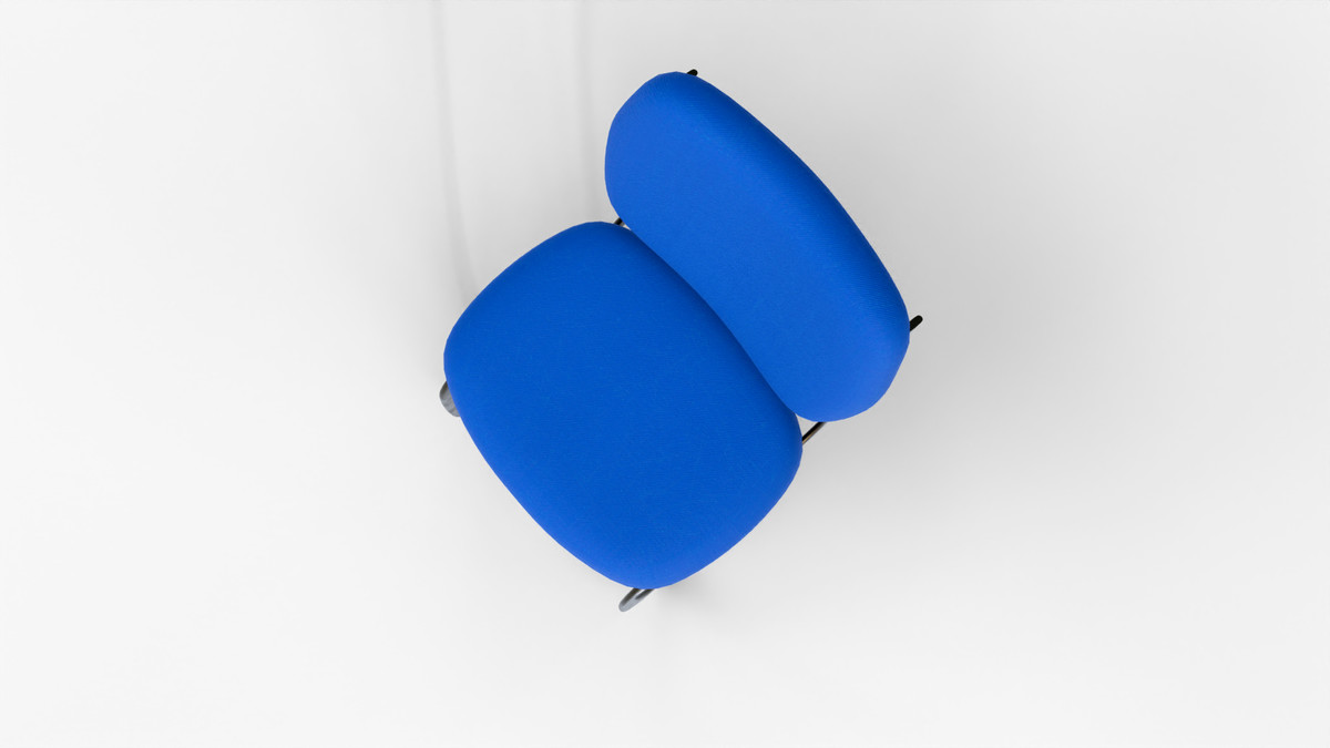 Modern Blue Office Chair 3D Model Asset by skajmera21