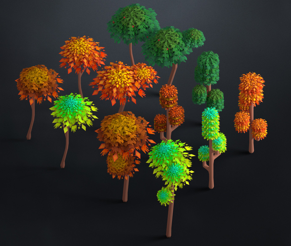MB: low-poly pack - trees